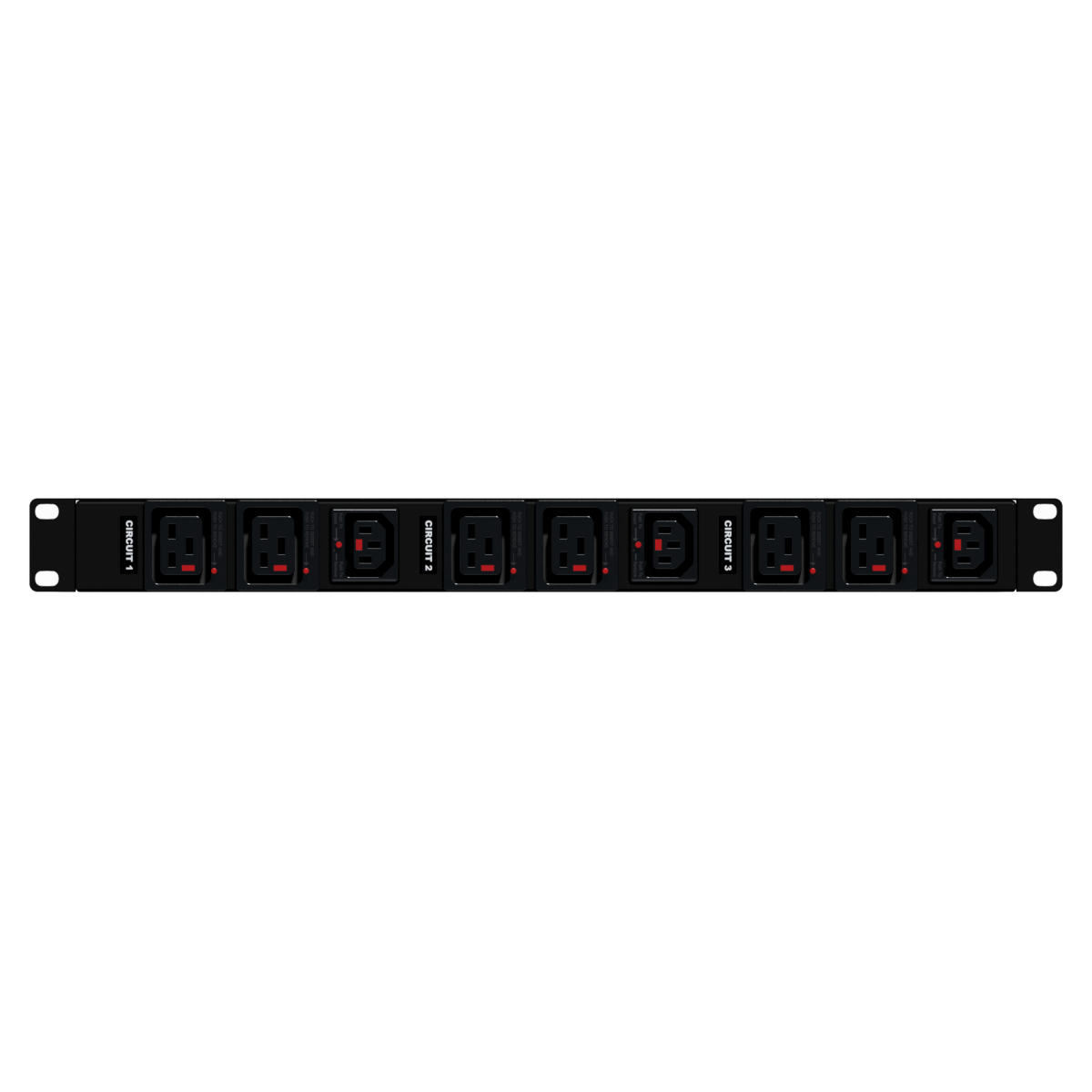Locking IEC PDU C13 & C19 Sockets | Horizontal | 3 Phase PDU | DCDI